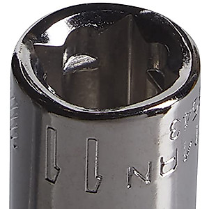 CRAFTSMAN Shallow Socket, Metric, 3/8-Inch Drive, 11mm, 6-Point (CMMT43543)