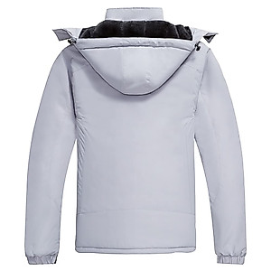 Jingangjin Men's Mountain Waterproof Ski Jacket Winter Windbreaker Warm Hooded Snowboarding Raincoat Jackets