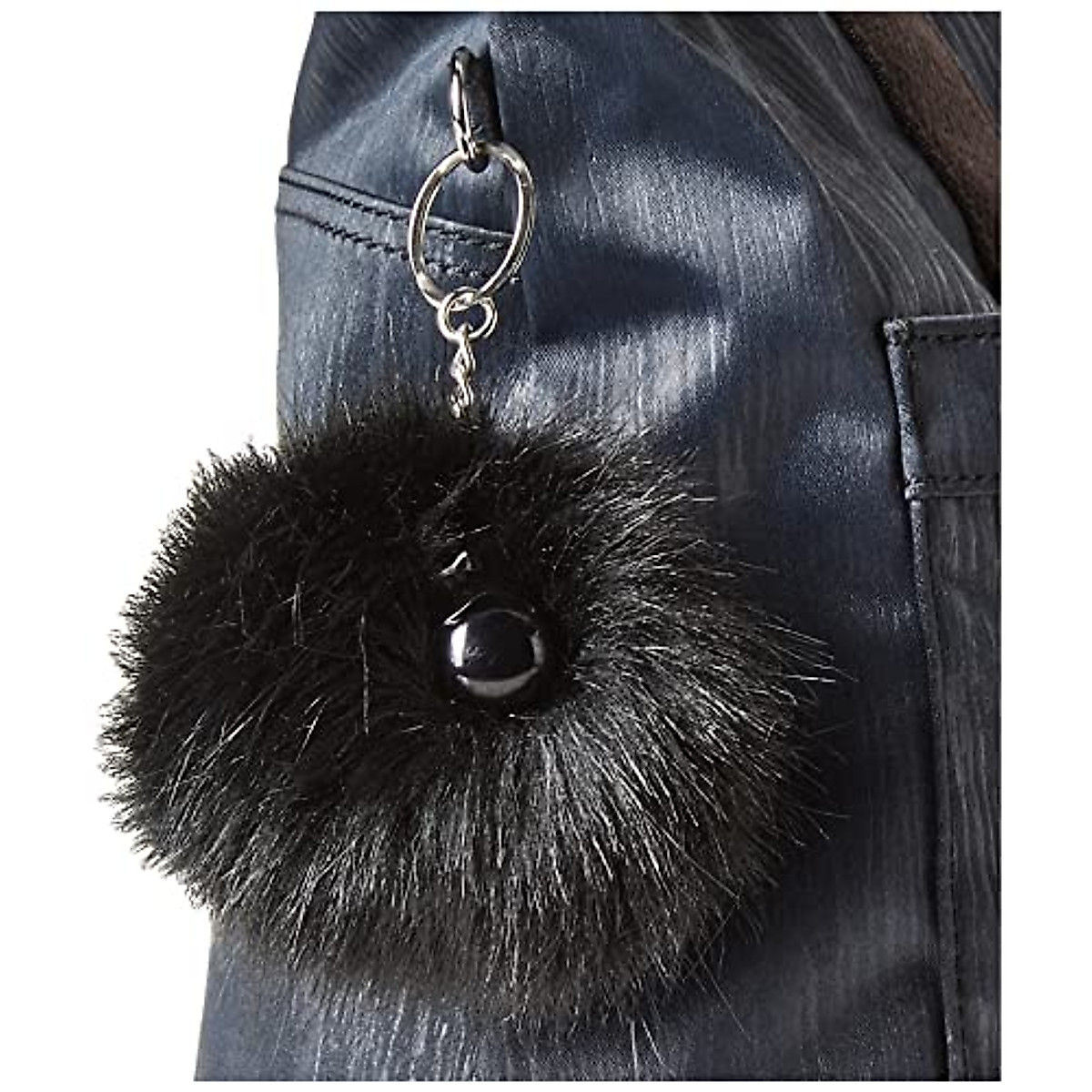 Kipling Womens Women's Natalie Bag, Adjustable, Removable Crossbody Strap, Dual Carry Handles, Nylon Handbag Tote Bag, Sparkling Slate, 16.75 L x 12 H 5 D US