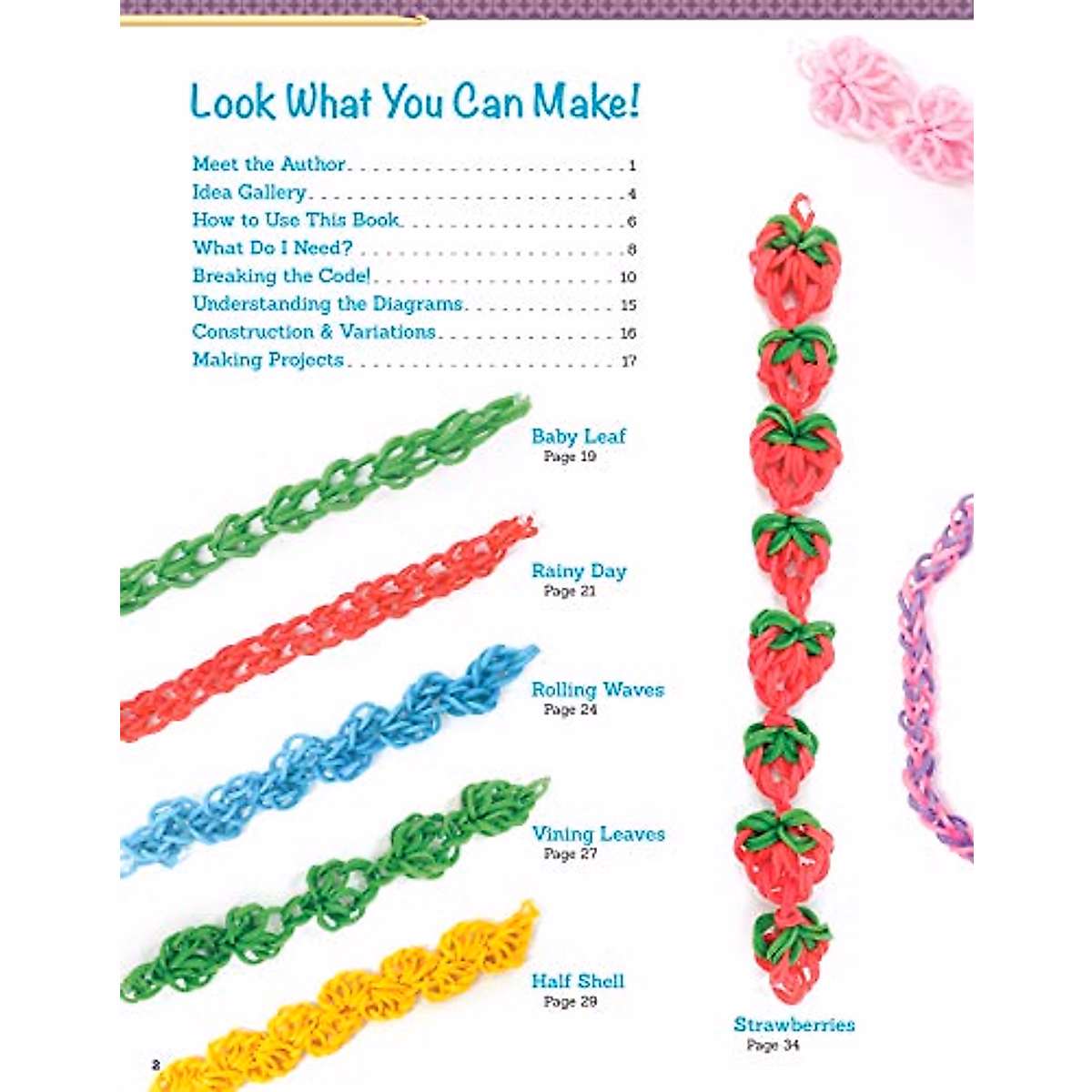 Hooked on Rubber Band Jewelry: 12 Off-the-Loom Designs for Bracelets, Necklaces, and Other Accessories (Design Originals) Easy Step-by-Step Instructions, Photos, & Diagrams, with No Loom Required