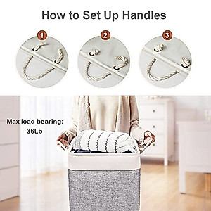 KEEGH Large Fabric Storage Baskets for Shelves 13x13x13 Foldable Storage Bins Linen Closet Organizer Bins with Handles Cloth Baskets for Organizing for Baby Nursery Closet Shelves Organization