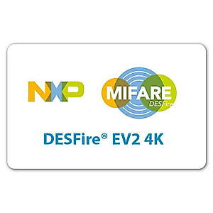 Cryptnox FIDO2 Security Key - Passwordless & 2FA Authentication - Compatible Microsoft, Apple, Google & More - Mifare Desfire - Convenient Card Format - NFC & Contact