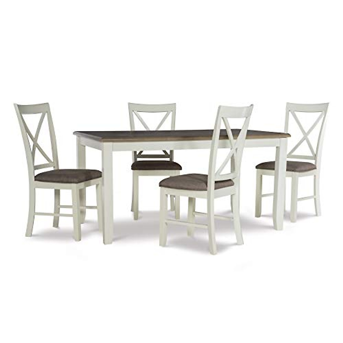 Powell Furniture Jane 5 Piece Dining Set, White
