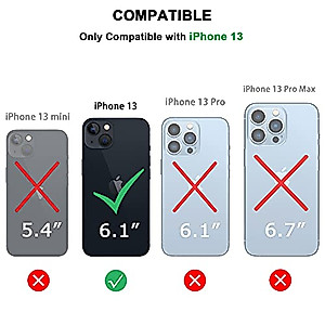 TENDLIN Compatible with iPhone 13 Case Wood Grain with Carbon Fiber Texture Design Leather Hybrid Case Compatible for iPhone 13 6.1-inch Released in 2021 Black