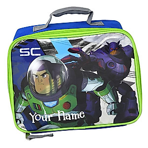 Disney Lunch Box for Kids - Personalized Buzz Lightyear Lunch Bag - Toy Story School Supplies - Insulated Lunch Bag - Food Container Accessory