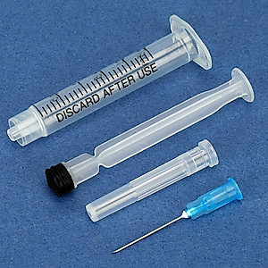 24 Pack Disposable 2.5 ml Syringes with Needle 23G 1”, Sterile Luer Lock Syringe Individually Packaged, Smooth and Accurate Dispensing for Labs, Liquid Measuring, Oil