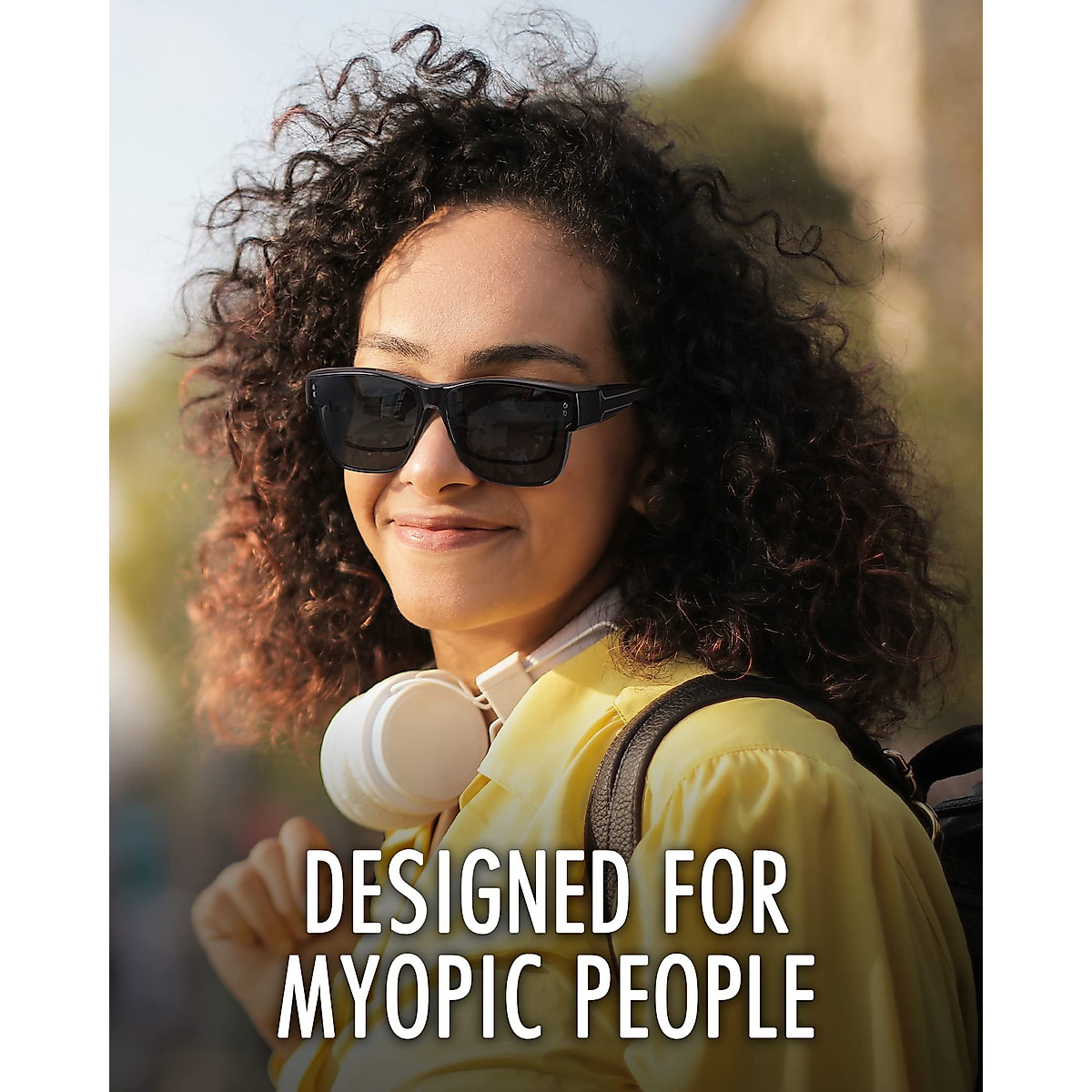 Myiaur Fit Over Sunglasses for Women Men, Trendy Large Polarized UV400 Protection Wear Over Glasses for Driving Outdoors