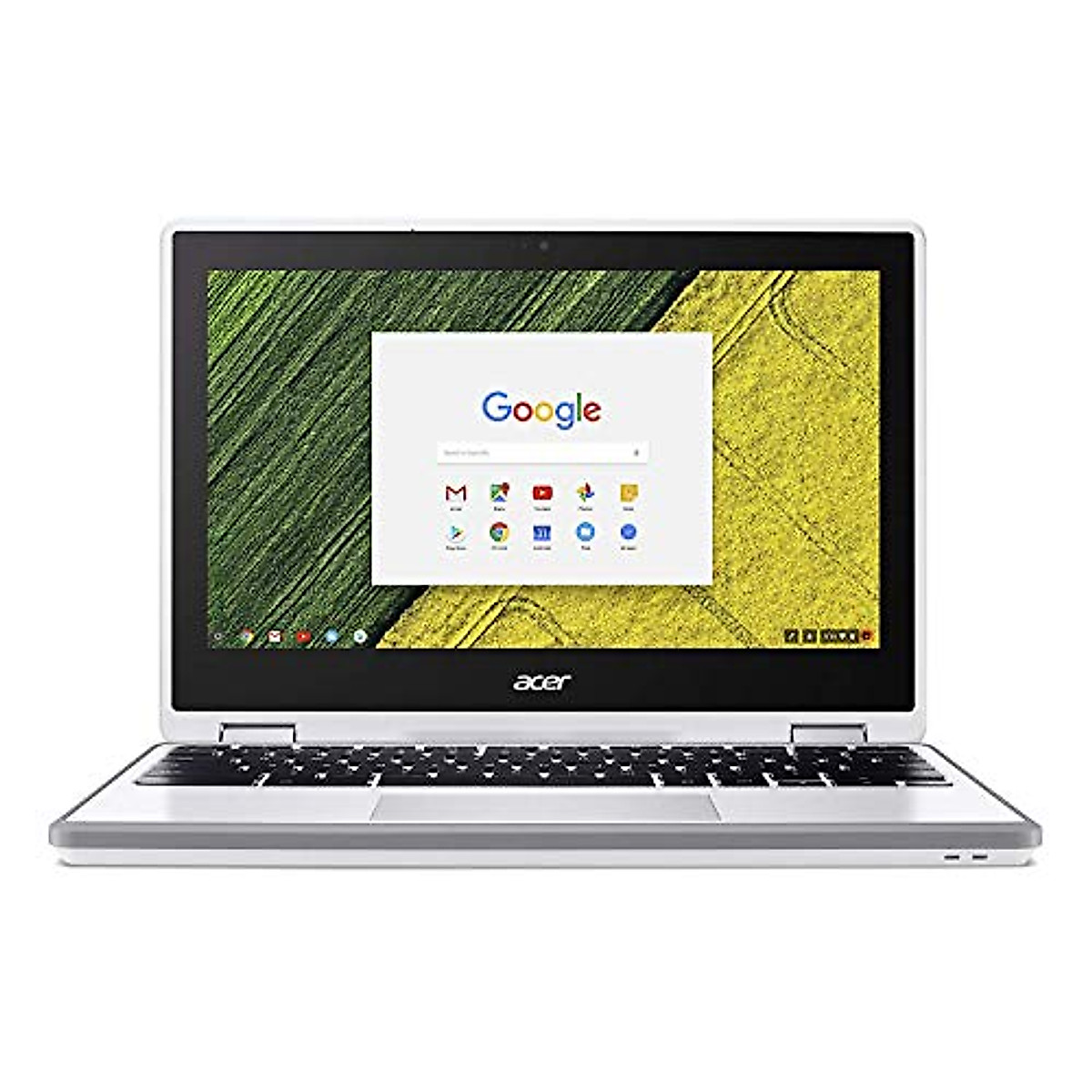 Acer Chromebook Spin 11 Convertible Laptop, Celeron N3350, 11.6 Inches HD Touch, 4GB DDR4, 32GB Storage, Wacom EMR Pen, Pearl White, CP511-1HN-C7Q1