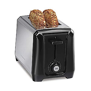 Hamilton Beach 22671 Toaster, 2-Slice, Black and Stainless