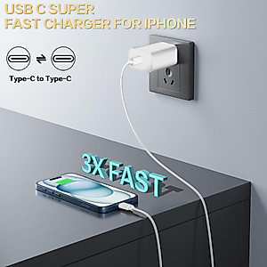 ULTRAPROLINK 3Pack 10FT iPhone Charger, Fast Charging USB C to Lightning Cable, Compatible with iPhone 14/13/12/11/XS/XR/iPad Pro/Air and More