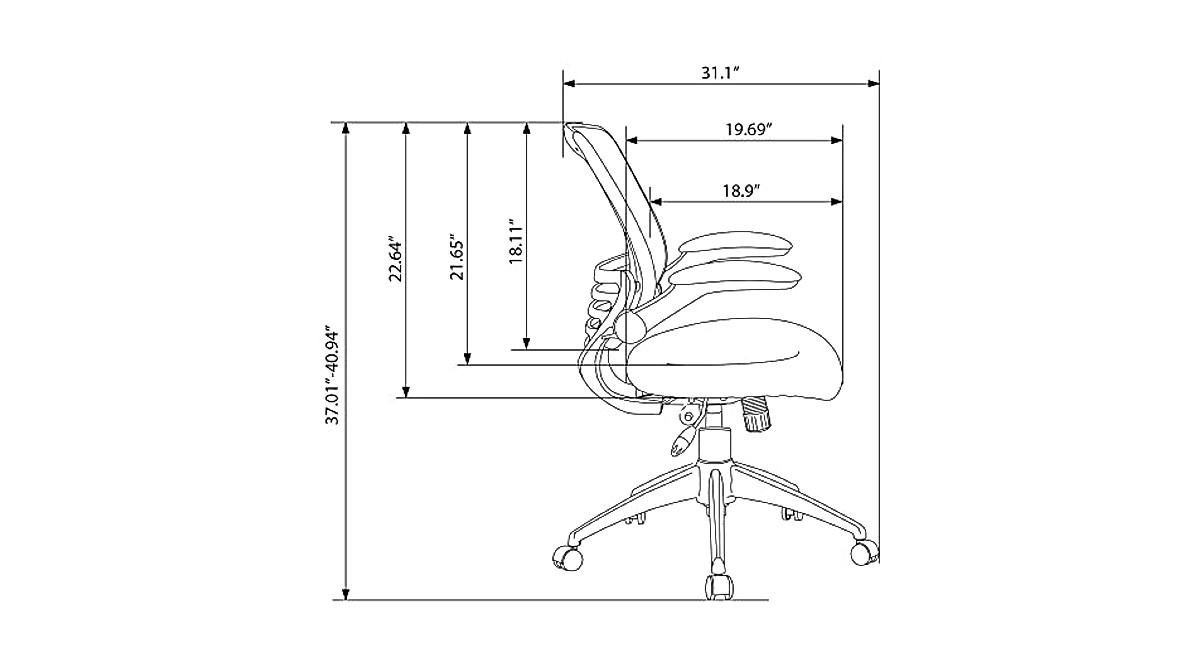Realspace® Calusa Mesh Mid-Back Chair - Comfort & Style