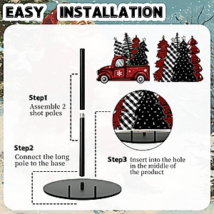 Christmas Paper Towel Holder, Red Truck Christmas Decoration, Buffalo Plaid Christmas Tree Towels Paper Holder for Kitchen Countertop Bathroom Home Farmhouse, Winter Replaceable Xmas Tree Decor Indoor