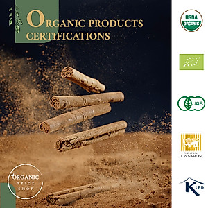 Organic Ceylon Cinnamon Powder | Certified USDA Organic and Kosher| Ceylon Cinnamon Powder Organic from Sri Lanka | Organic Cinnamon Ceylon from Sri Lanka| Premium Quality True Cinnamon Powder | 7 oz (200g) Eco-Friendly Resealable Bag