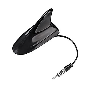Eightwood Shark Fin Car FM Radio Antenna, Universal Roof Mount Antennae Replacement for Vehicle Car Truck Stereo Receiver Head Unit HD Radio, Drilling Required