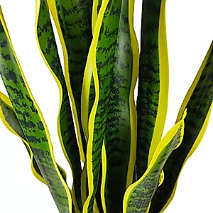 Ailimama Artificial Snake Plant 27 in Green Fake Sansevieria , Perfect Faux Plants for Home Garden Office Store Decoration