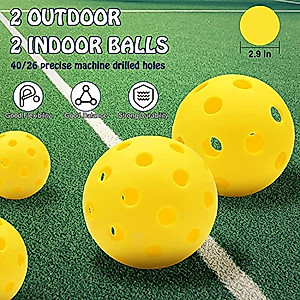 VUFOXT Pickleball Paddles Set of 2 , 99.99rbon Fiber,Graphite Honeycomb Core Graphite Face Cushion Comfort Grip 4.8In Grip, Lightweight Racquets with 4 Pickle Balls 1 Table Tennis Bag(Starry Blue)