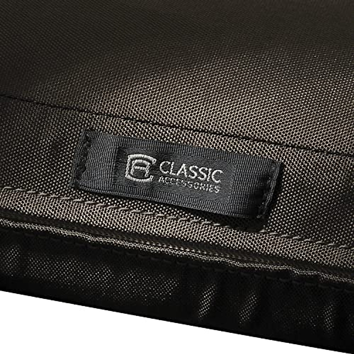 Classic Accessories Ravenna Water-Resistant 17 x 15 x 2 Inch Patio Seat Cushion, Espresso