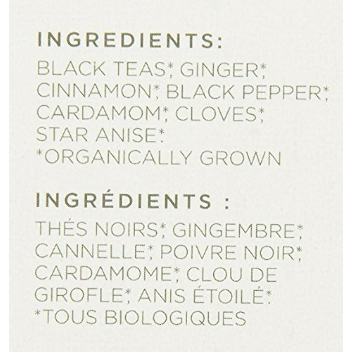 Tazo Organic Chai - 149904, Black Tea-24 Tea Bags-2.3oz/65g