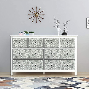 Green leaf wallpaper Green peel and paste wallpaper Self-adhesive wallpaper Green wallpaper Modern natural leaf wallpaper Waterproof removable leaf wallpaper Home decoration wallpaper 17.7”×197”