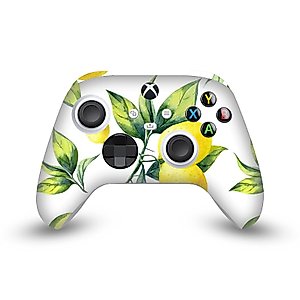 Head Case Designs Officially Licensed Haroulita White Lemons Art Mix Matte Vinyl Sticker Gaming Skin Case Cover Compatible with Xbox Series X / S Controller