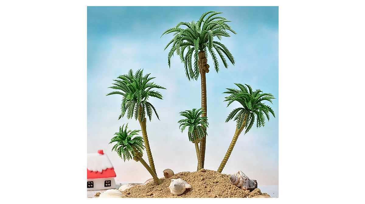 HUIANER Miniature Palm Trees for Cake & DIY Decor