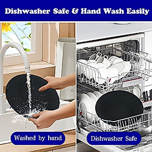 Silicone Slow Cooker Liners fit for 6-7 QT Crockpot, Silicone Slow Cooker Divider Liner, Reusable/BPA Free/Leakproof/Slow Cooker Accessories Cooking Liner for 6-7 Quart Pot - Black