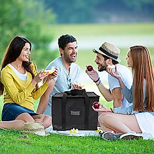 Luxshiny 2pcs Insulated Food Delivery Bag Reusable Grocery Bags Thermal Insulation Bag Refrigeration Bag Portable Take-out Food Carrier for Hot Cold Food Delivery