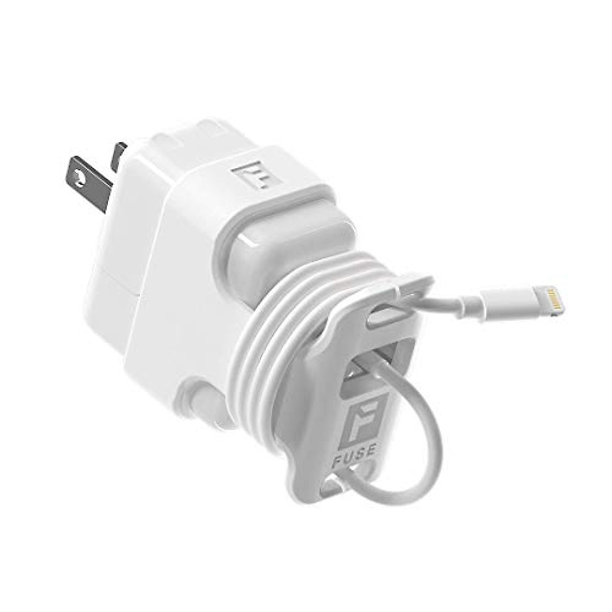 Fuse The Snap Back Charger Winder Compatible with Apple 12W iPhone, and iPad Chargers for Travel and Cable Management