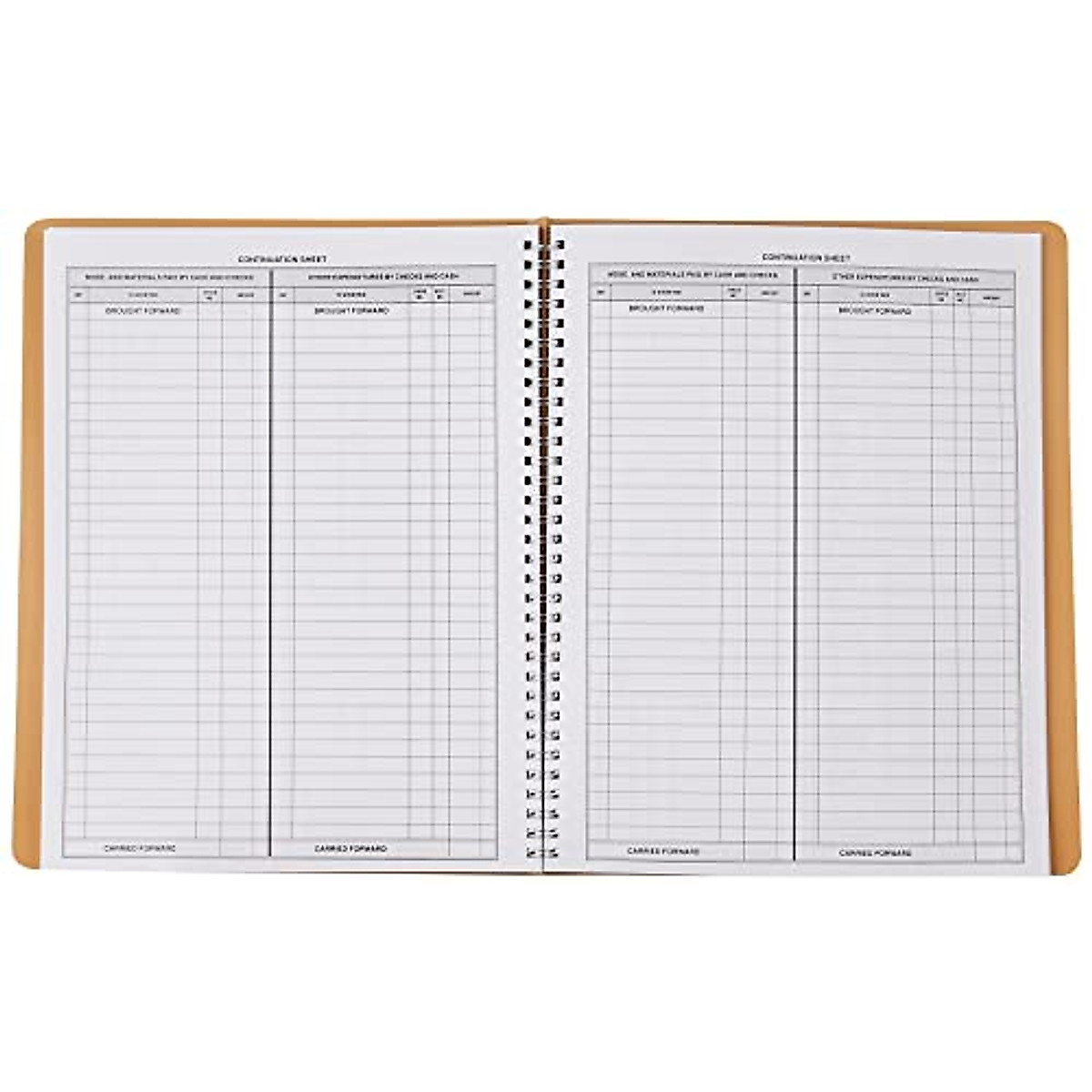 Dome 612 Bookkeeping Record, Tan Vinyl Cover, 128 Pages, 8 1/2 x 11 Pages