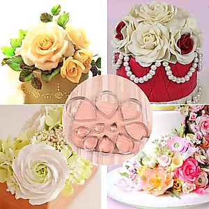 OTATEAN Cookie Cutters Food-Grade Stainless Steel Leaves Cookie Cutters Tear Shape Mold Pastry Baking Mould Raindrop Shape Cutter Set for Sugar, Cake, Pies, Snacks, Donuts, Bread Decoration (10 sets)