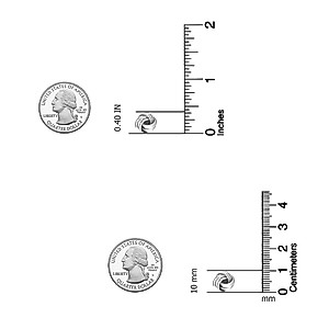 LeCalla 925 Sterling Silver Love Knot Earrings Jewelry Lightweight Italian Love-Knot Stud Earrings for Women Teen - 10mm