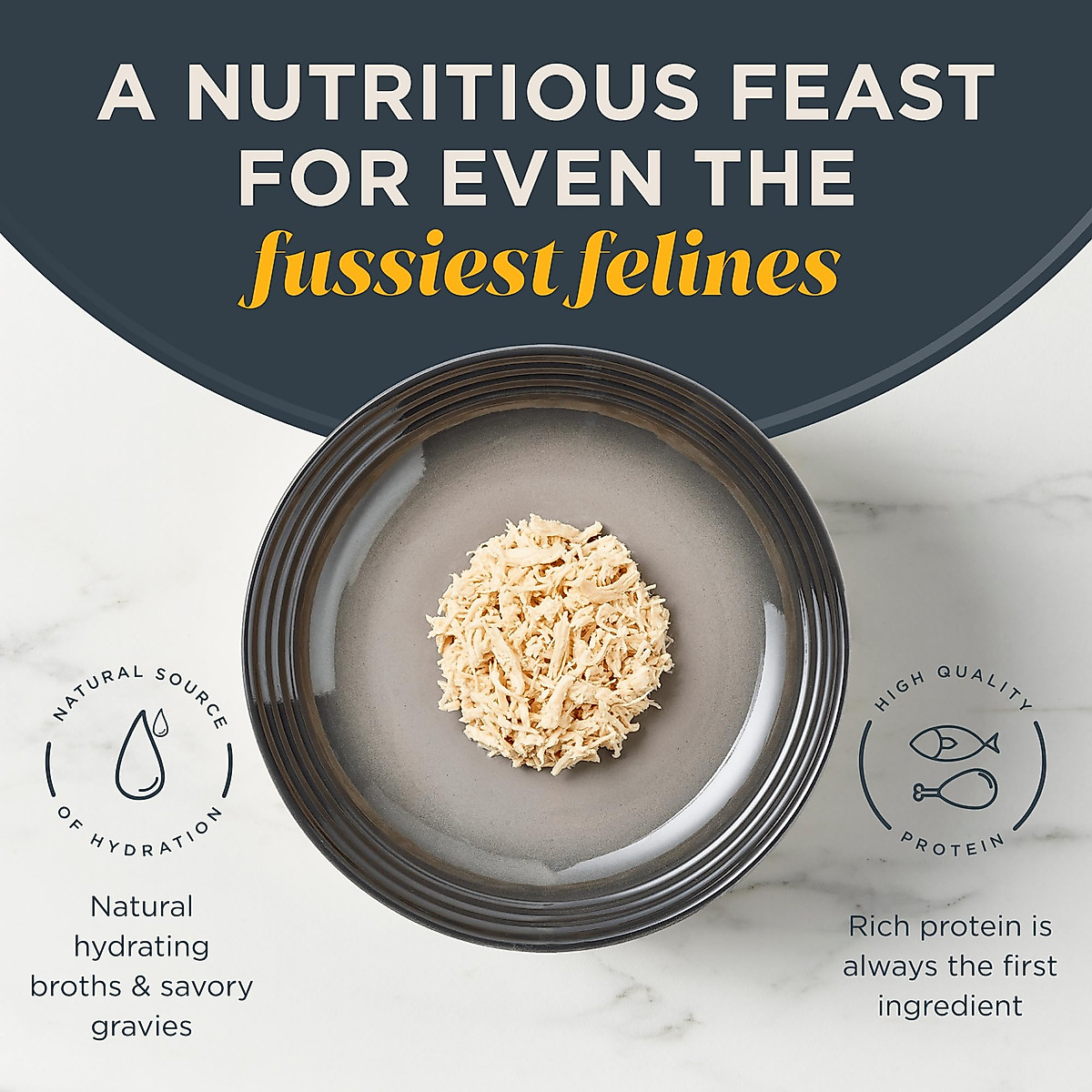 Reveal Natural Wet Cat Food, 12 Count, Grain Free, Limited Ingredient Canned Food for Cats, Fish and Chicken Variety in Broth, 2.47 oz Cans