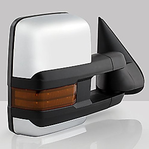 AKKON - For 2003-2006 Chevy Silverado 07 Classic Model Extending Towing Power Heated w/Amber LED Signal Mirrors Left + Right