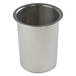Adcraft BMP-1 1-1/4 qt Capacity, 4-1/8" Diameter x 5-5/8" Depth, Mirror Finish, Stainless Steel Bain Marie