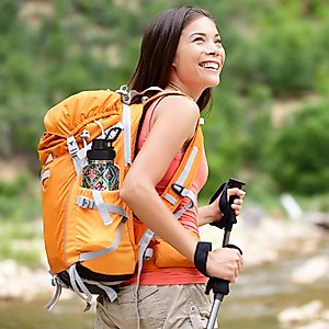GUSKYDO 32 oz Vacuum Insulated Stainless Steel Water Bottle with Straw & Spout Lid -Leak Proof Water Bottle with Times Marker - Hot &Cold Double Wall Thermos Sports Water Flask (Blue/Pink/Purple)