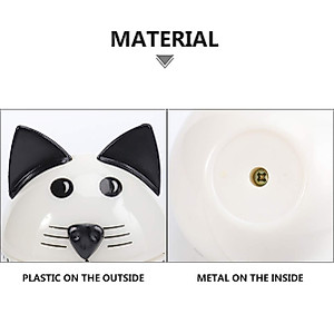 1Pc Manual Timer Plastic Lovely Kitchen Timer Cat Shaped Mechanical Timer Adorable Reminder Cartoon Cooking Timer Cooking Cooking Clock Timer Supplies Mechanical Timer