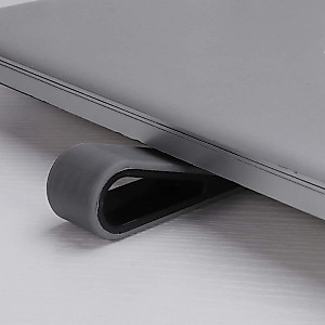 jojofuny 2Pcs Universal Laptop Computer Keyboard Stands Anti-Slip Silicone Tilting Wedge Riser Holder Portable Ventilated Stand for Notebook