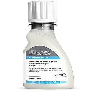 Winsor & Newton Watercolor Medium, Art Masking Fluid, Colourless, 75ml (2.5-oz) bottle