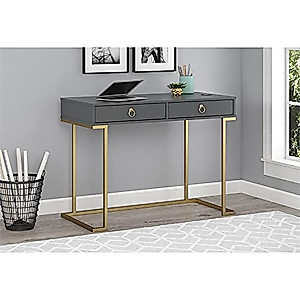Ameriwood HOME Serenity Writing Desk, Graphite Gray