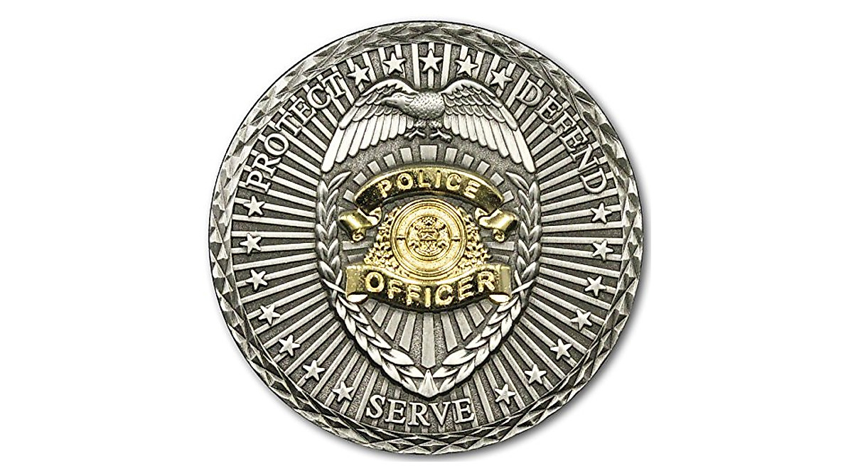 Police Officer Dedication Challenge Coin - Law Enforcement Gift