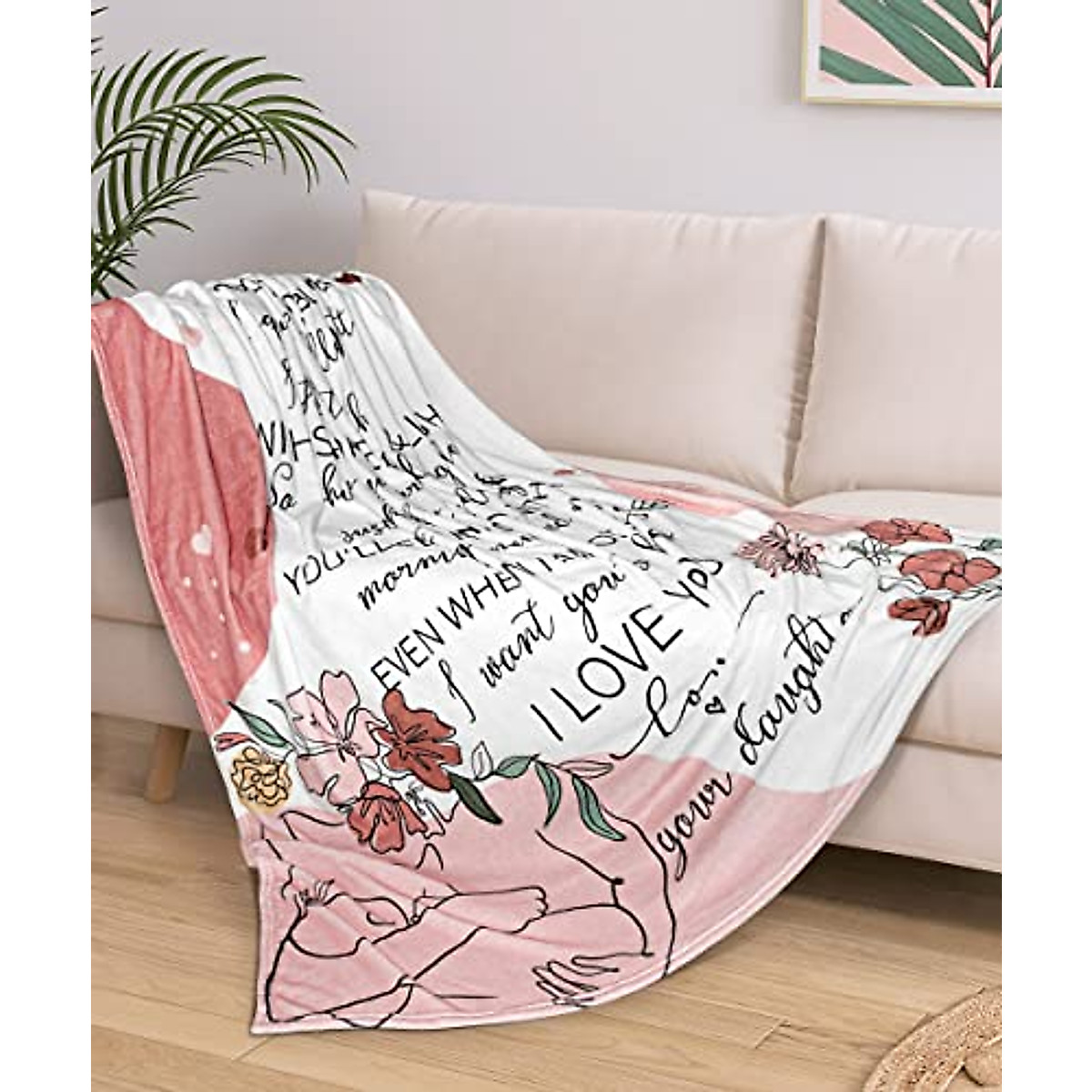 Petrala Gifts for Mom from Daughter, Mothers Day Birthday Gifts for Mom, 80" x 60" Soft Boho Mom Blanket, Best Unique Great Mothers Day Blanket Presents Gift from Husband Daugther, Mom Birthday Gifts