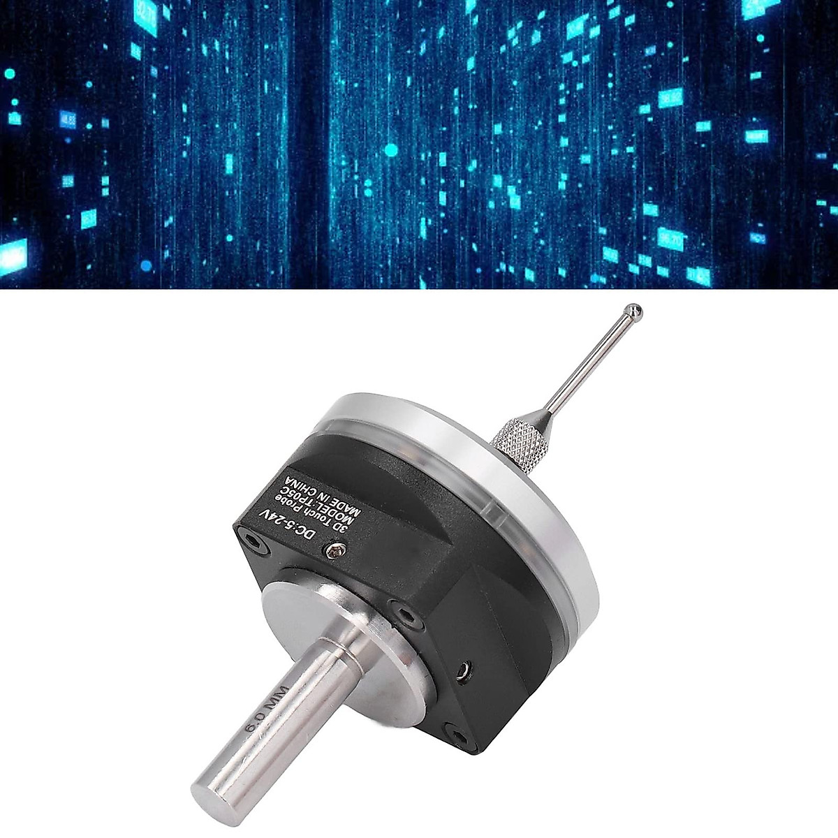 CNC 3D Edge Finder, Professional High Accuracy Universal 3D Sensor Probe, Waterproof Multifunctional 3D Edge Locator with Tungsten Steel Tip for X, Y and Z Axis, for Mach3, for GRBL CNC Equipment