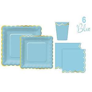 Serves 24 Scalloped Pastel Party Set 24-10 Inch Plates 24-7 Inch Plates 24 Lunch Napkins 24 Beverage Napkins 24 Cups - 12 Ounce cups