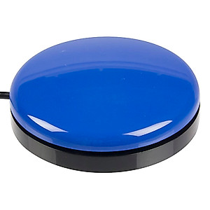 AbleNet Buddy Button Blue Switch - Large Tactile Assistive Technology Adaptive Switch Device for Accessibility - Product# 57600