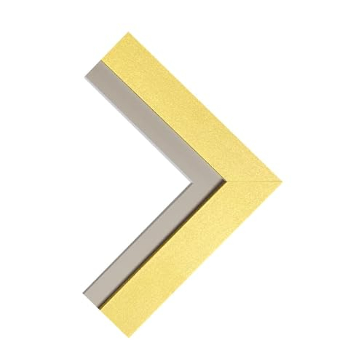 FRAMES BY POST METROGOLDWITHLTGRYMT5040CM1510 Frame, 50 x 40 cm Image Size 15 x 10 Inch Plastic Glass, Gold Light Grey Mount