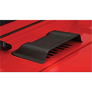 Bushwacker Trail Armor Hood Scoop | 1-Piece, Black, Smooth Finish | 15001 | Fits 1998-2018 Jeep Wrangler TJ/JK