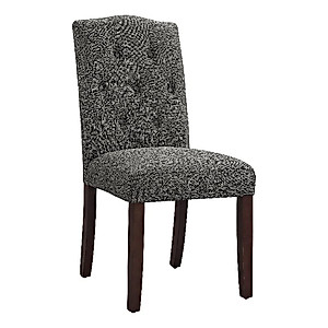 DHP Dorel Claudio Tufted, Upholstered Living Room Furniture, Gray Dining Chair
