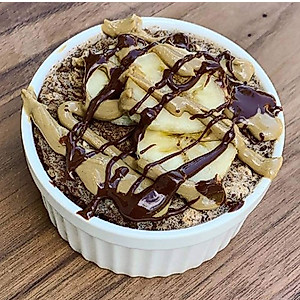 Samsle Porcelain Ramekins 4 oz Oven Safe, Small Souffle Dishes for Creme Brulee, Ice Cream, Dipping and Sauces Cup, Ceramic White Mini Baking Bowls Set of 6