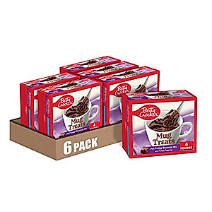 Betty Crocker Mug Treats Hot Fudge Brownie Mix with Fudge Topping, 4 Servings, 13.9 oz. (Pack of 6)