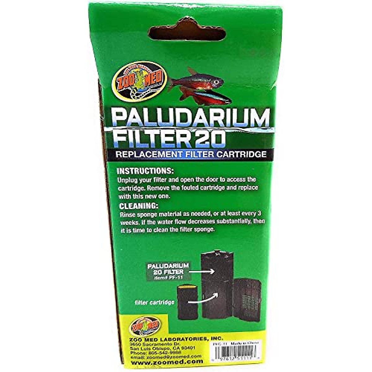 Zoo Med Paludarium Replacement Filter Cartridge, 20 gal (690733)